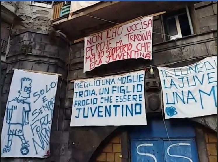 Napoli: ecco la piazzetta "Juve merda" | Foto e Video - JMania.it