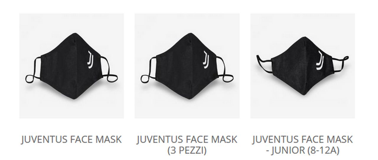 Juventus face mask: le mascherine ufficiali in vendita sullo store ...